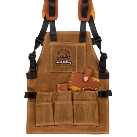 Katz-Moses | Accessories | Nwt Katzmoses 2oz Heavy Duty Waxed Canvas Tool Wood Work Shop Apron ...